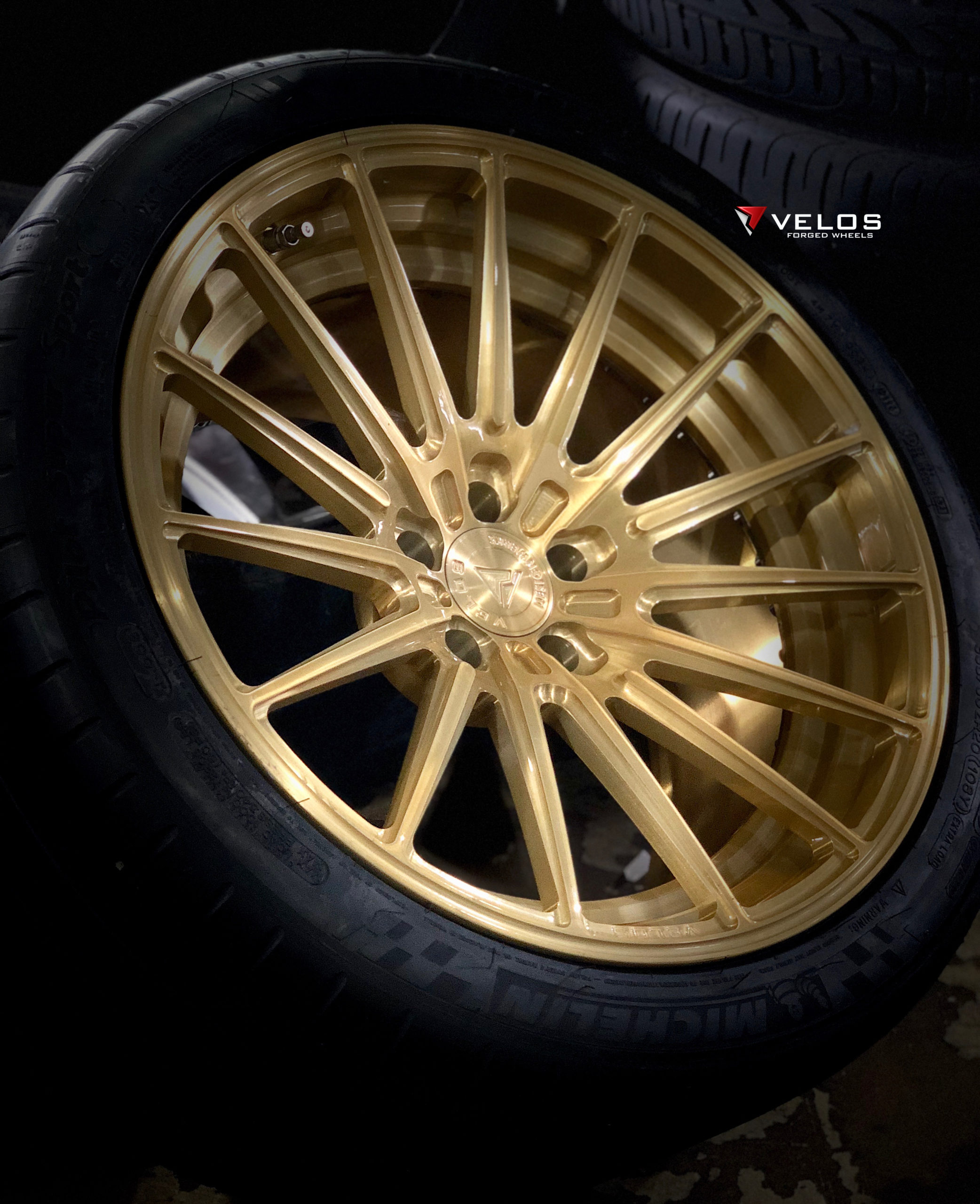 Velos VLS02 | Hand Brushed w/ Light Gold & Matte Clear - Velos Designwerks